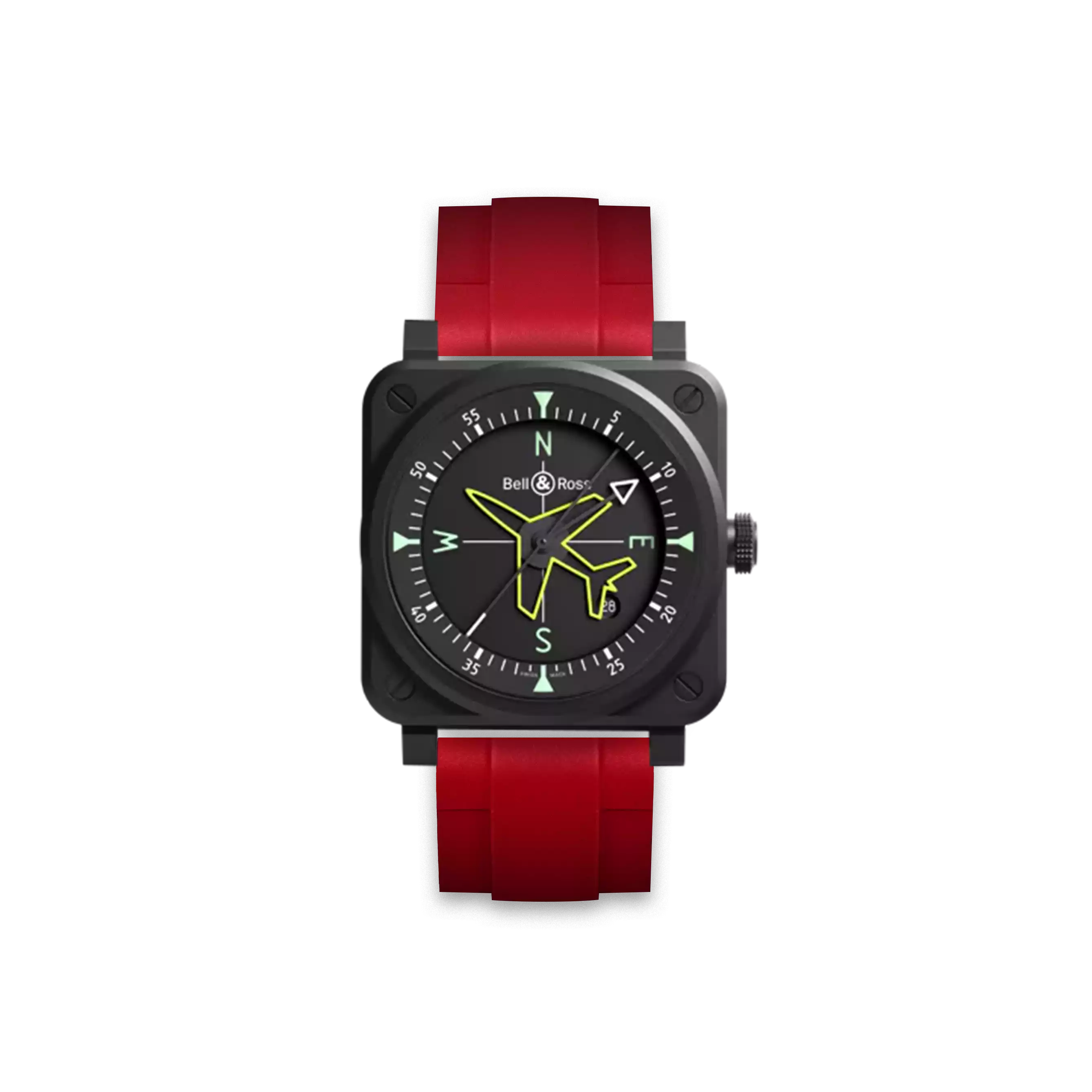 24mm Straight Rubber Strap For Bell & Ross® BR03 GYROCOMPASS – ZEALANDE
