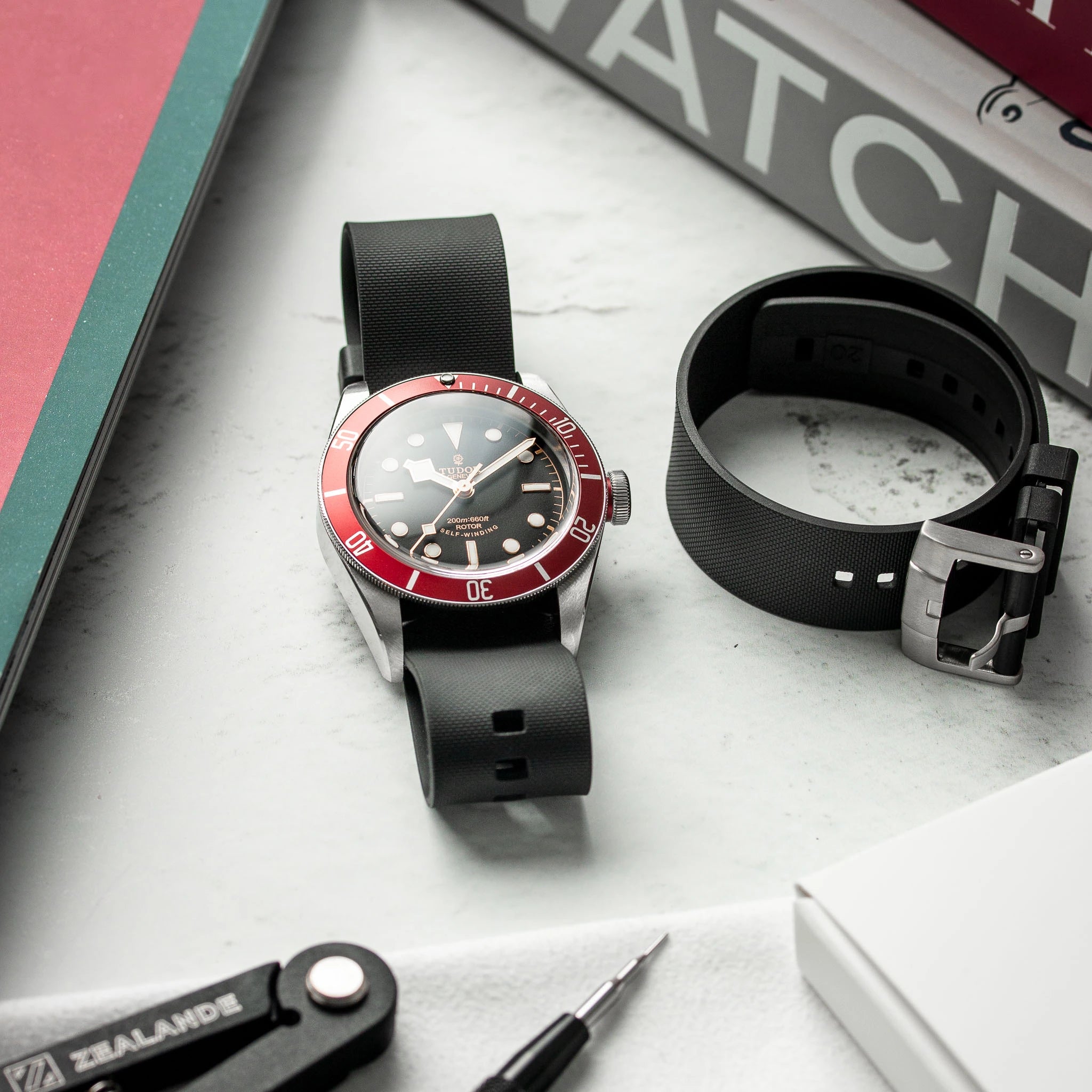 22MM NATO SINGLE PASS RUBBER STRAP - ZEALANDE®