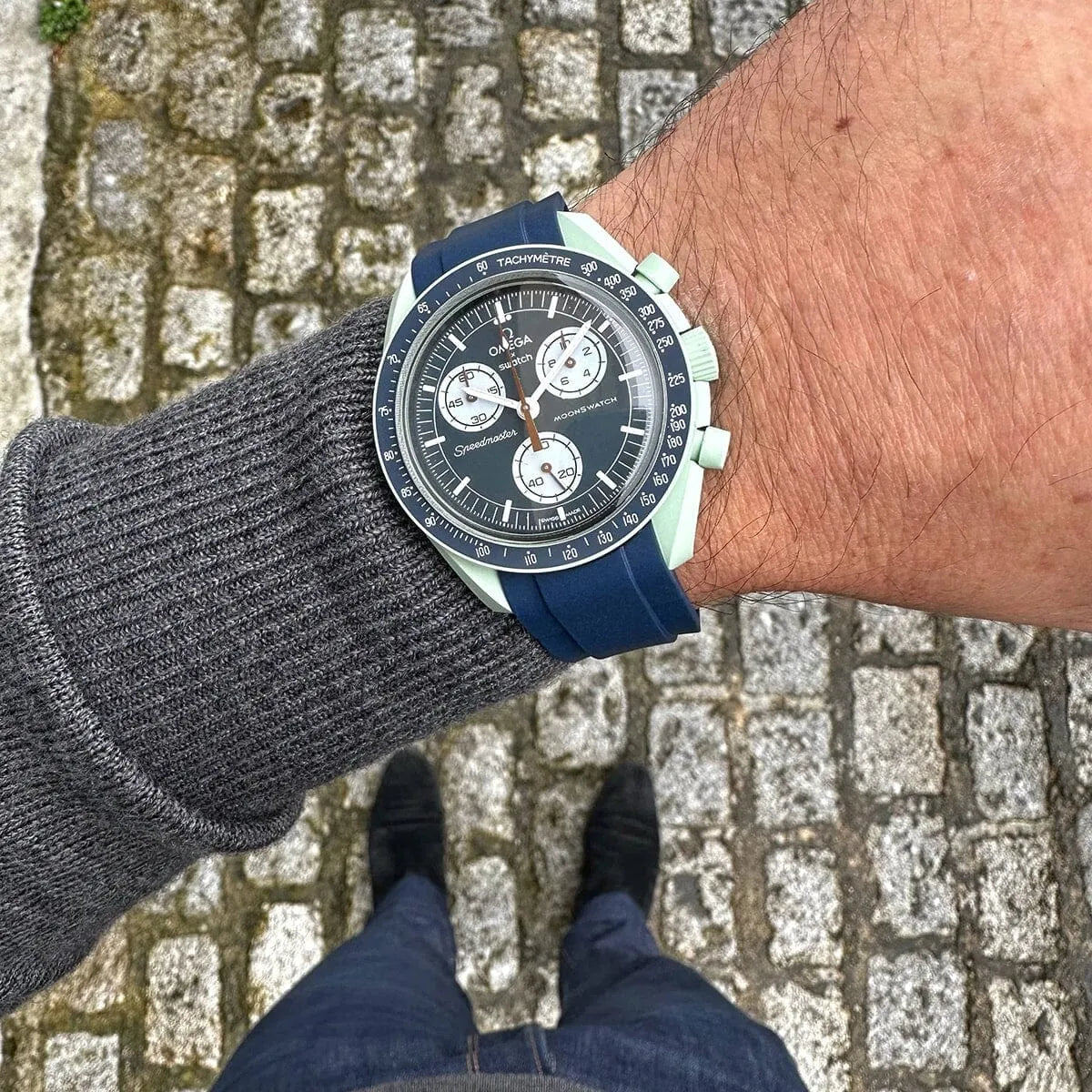 Rubber Strap for OMEGA® x Swatch MoonSwatch "Earth" - ZEALANDE