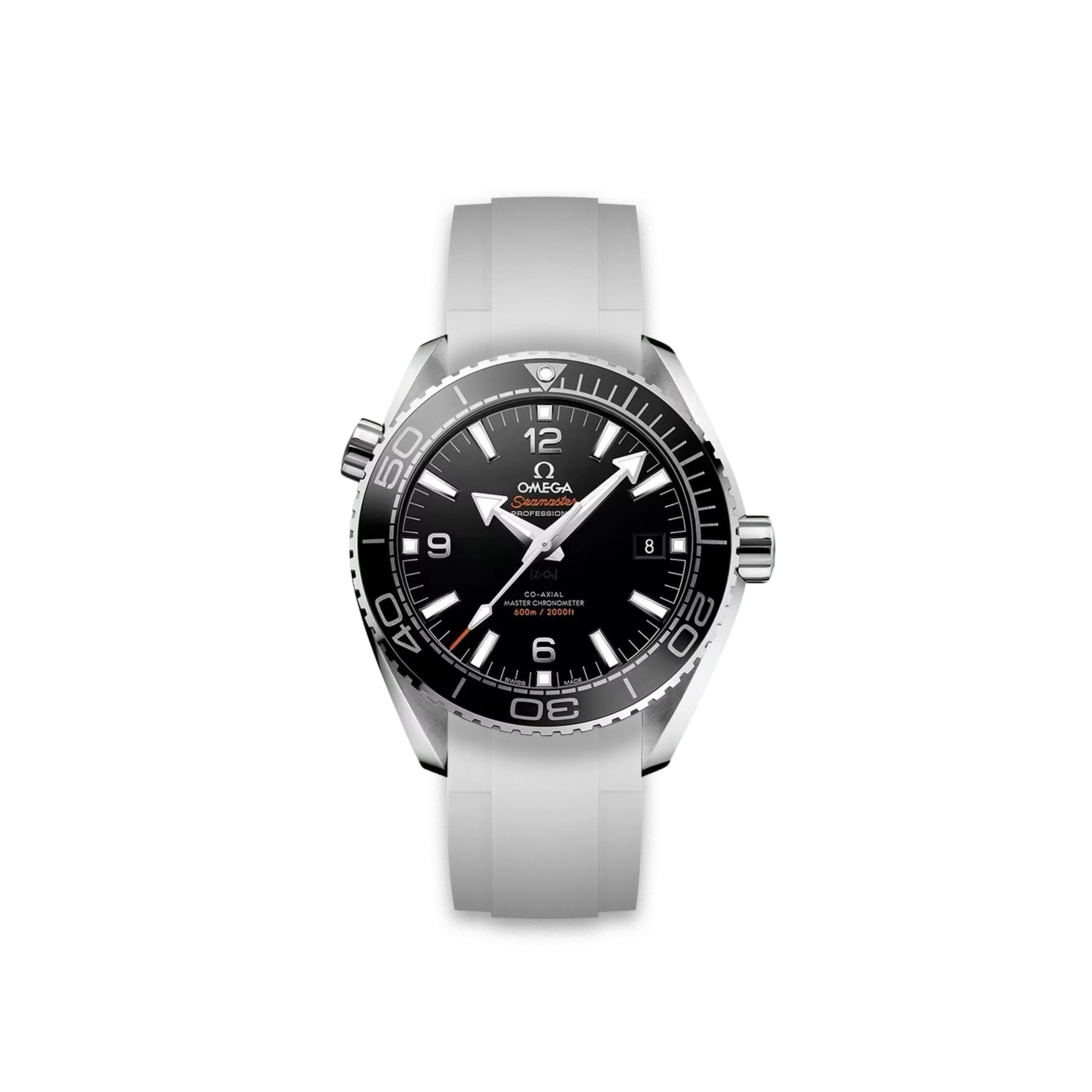 Rubber Strap Omega Seamaster Planet Ocean 600m 43,5mm Black - ZEALANDE