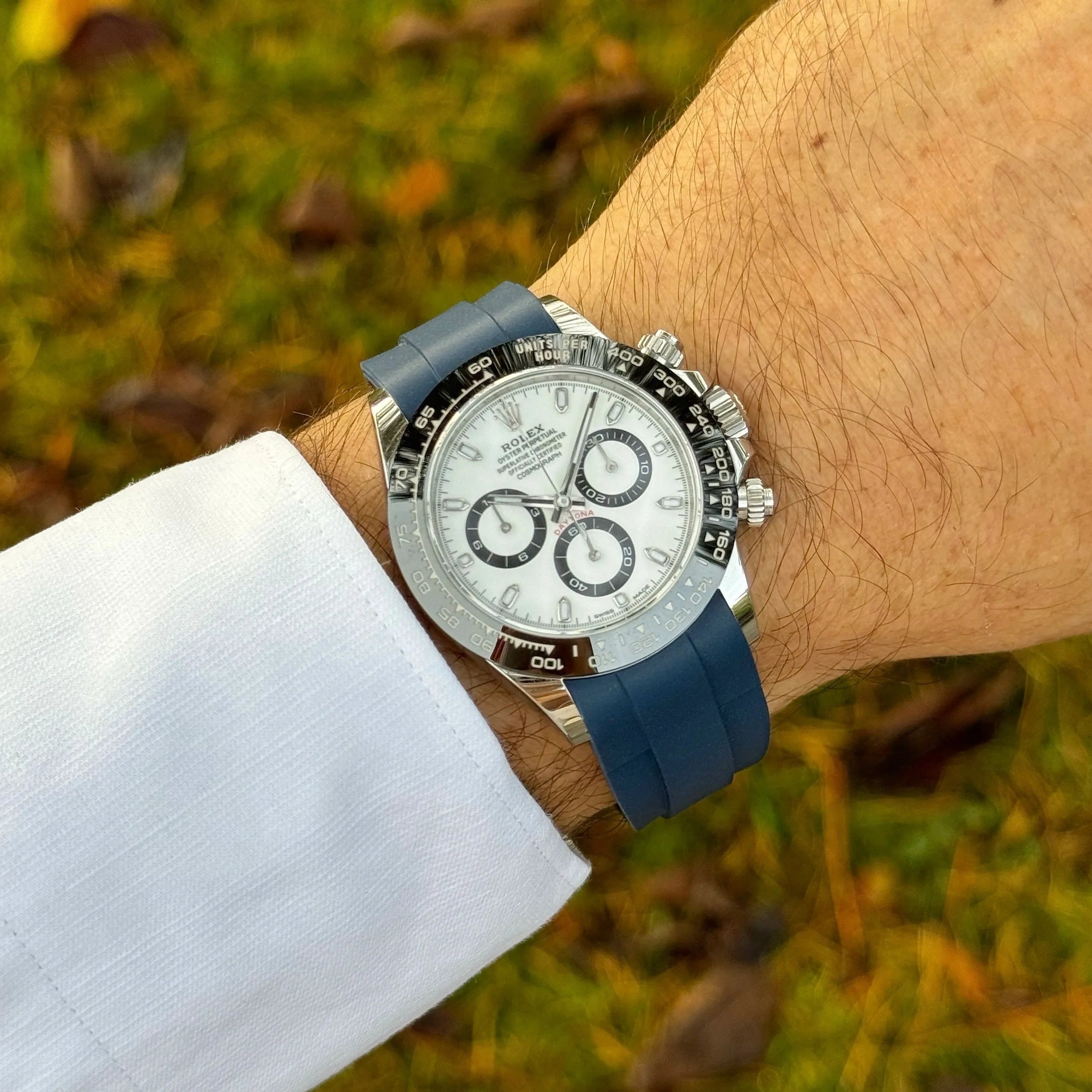 Rubber Strap for Rolex® Daytona 116520 For Deployant Buckle - ZEALANDE