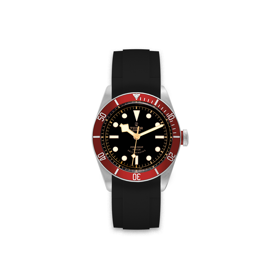 Rubber Strap for Tudor® Black Bay 41 Burgundy - ZEALANDE®